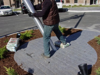 Flag Center > Services > Flagpole Installation