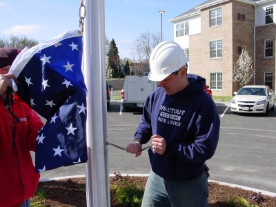 Flag Center > Services > Flagpole Installation